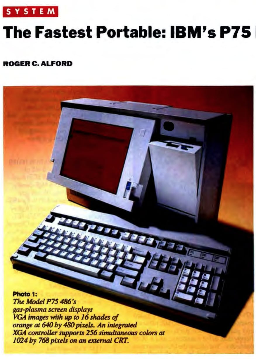 The Most Powerful Portable - IBM P75 - Retropaq